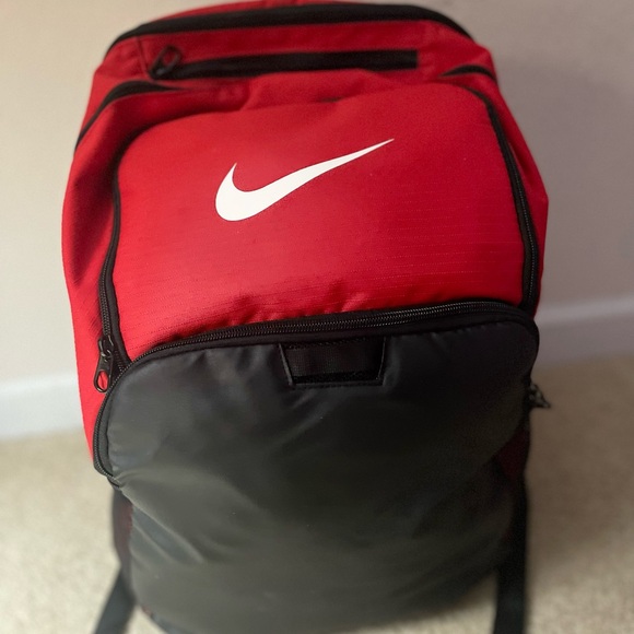 Nike | Bags | Nike Red And Black Sports Backpack | Poshmark